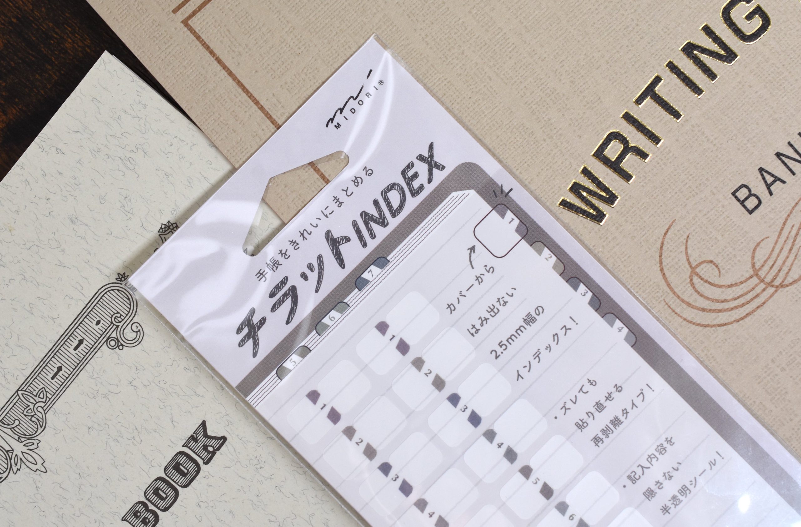 Midori Planner Index Label – Number Gray – Yosekastationeryonline